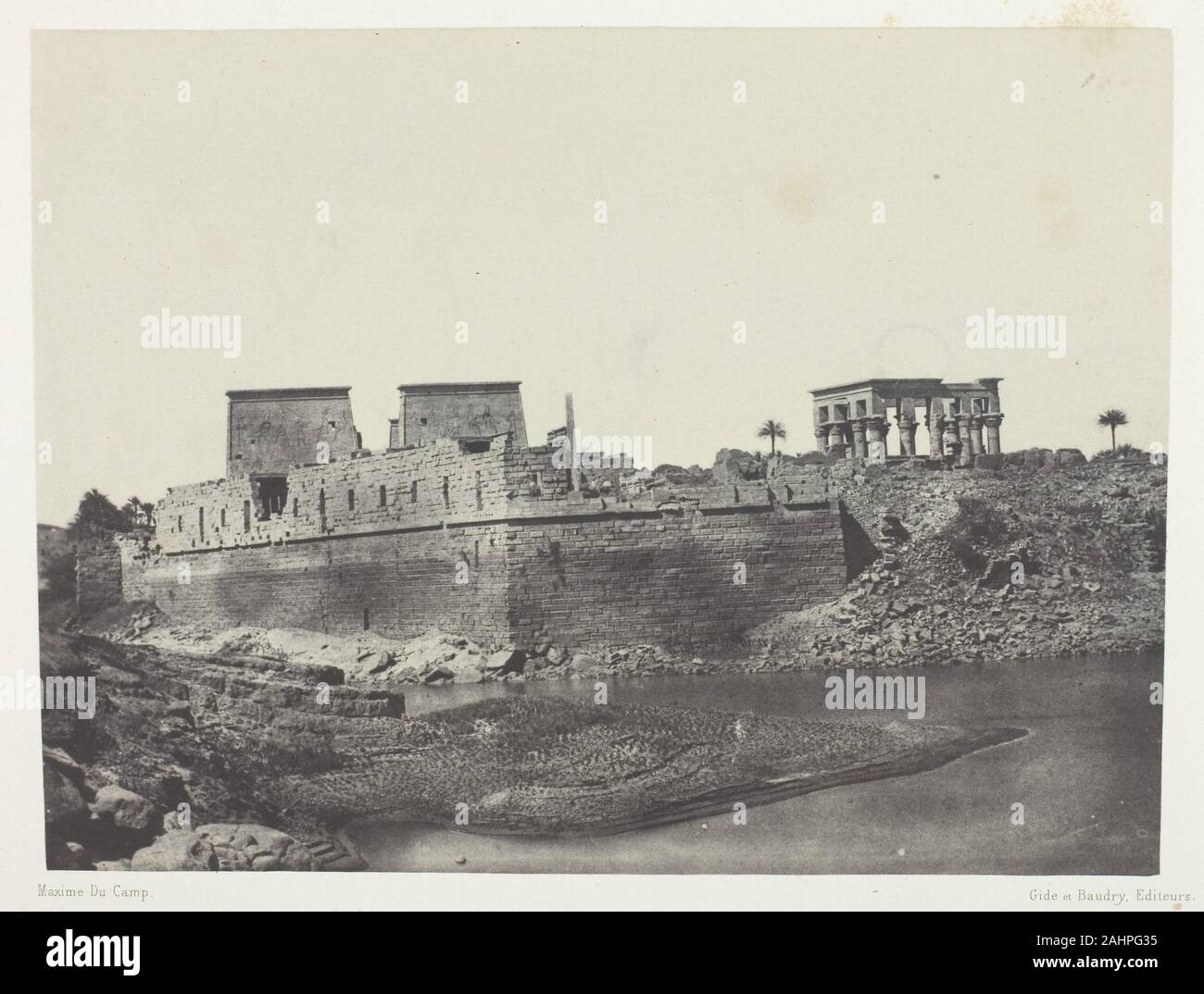 Maxime Du Camp. Vue Prise à l'Angle Sud-Ouest, Philoe; Nubie. 1849–1851 ...