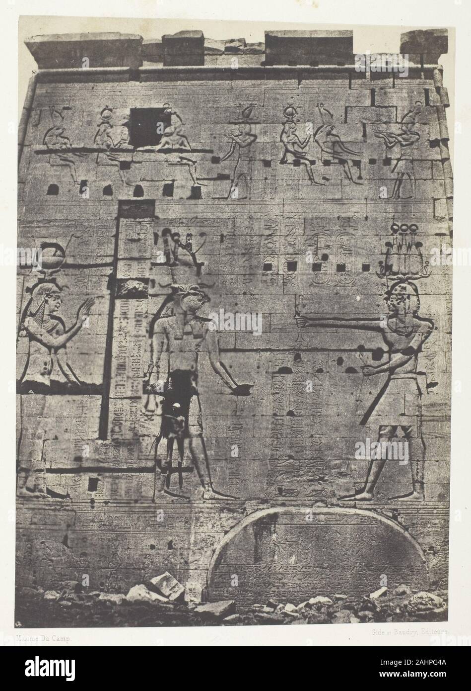 Maxime Du Camp. Grand Temple d'Isis à Philoe, Second Pylône; Nubie ...