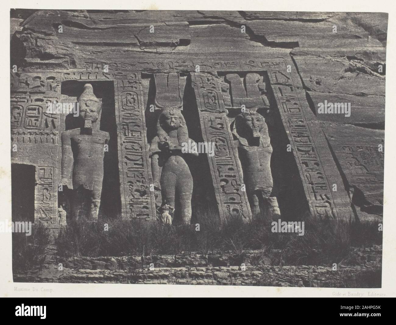 Maxime Du Camp. Ibsamboul, Partie Septentrionale Du Spéos D'Hathor ...