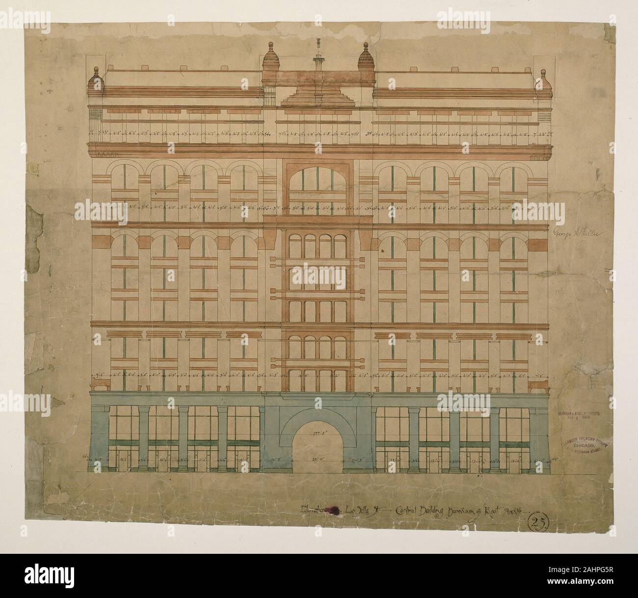Burnham and Root (Architect). Rookery Building, Chicago, Illinois ...