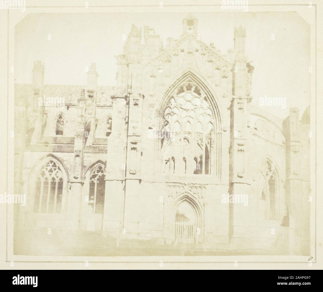 William Henry Fox Talbot. Melrose Abbey. 1844. England. Salted paper ...