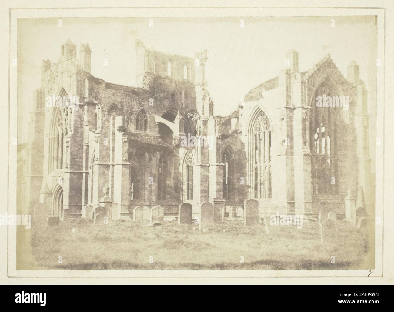 William Henry Fox Talbot. Melrose Abbey. 1844. England. Salted paper ...
