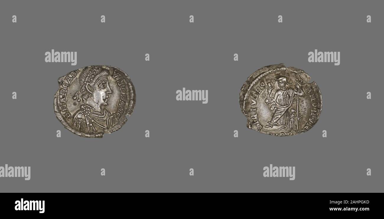 Ancient Roman. Coin Portraying Emperor Arcadius. 378 AD–383 AD. Trier ...