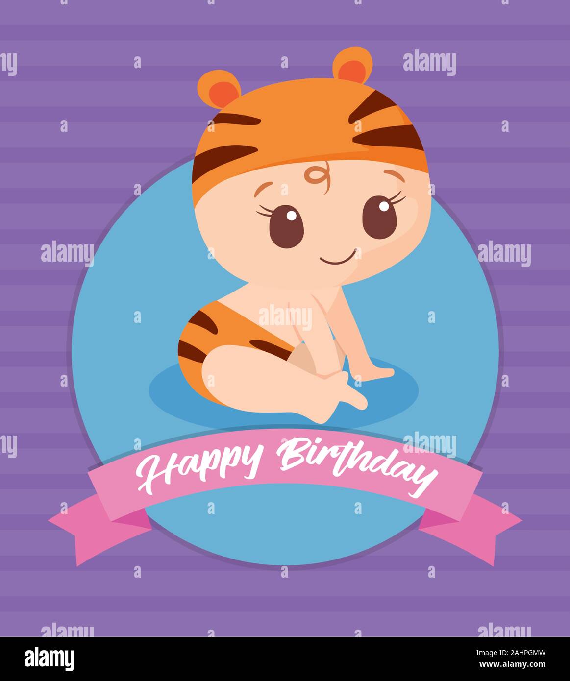baby cartoon design, Happy birthday card celebration decoration ...