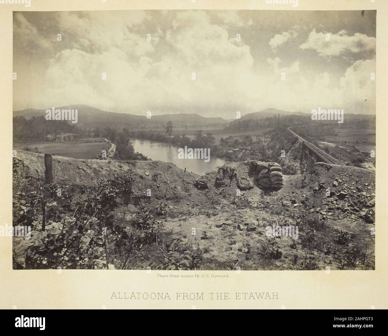 George N. Barnard. Allatoona from the Etawah. 1866. United States ...