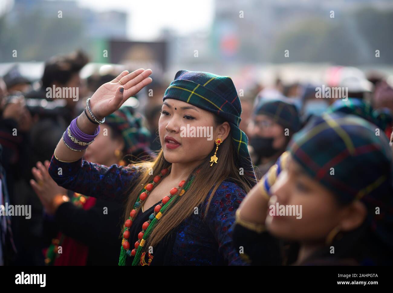 Lady in nepal cultural dress hi-res stock photography and images - Alamy