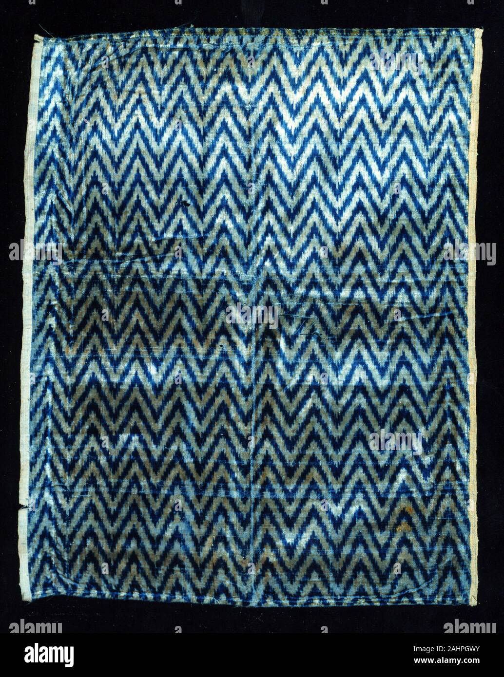 Panel. 1601–1700. Italy. Silk, warp-float faced 3 1 twill weave with ...