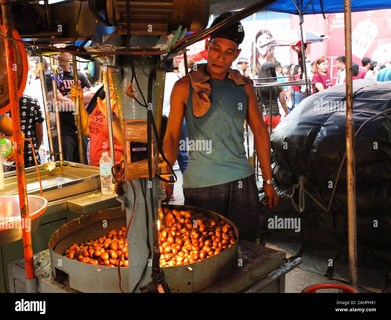 Filipinos with round fruit hi-res stock photography and images - Alamy