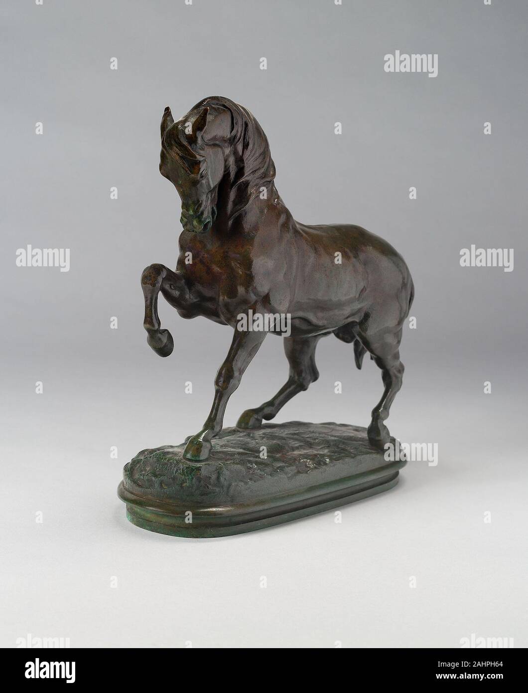 Antoine Louis Barye. Cheval Turk. 1850–1900. France. Bronze Stock Photo ...