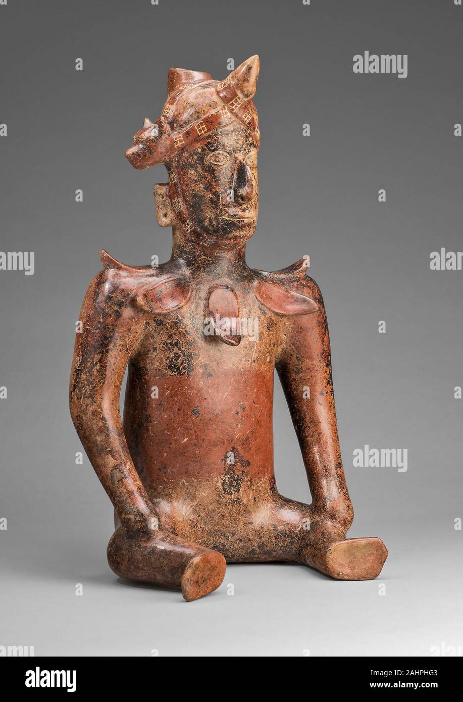 Colima. Figure of a Seated Chieftain. 100 BC–250 AD. Colima state ...