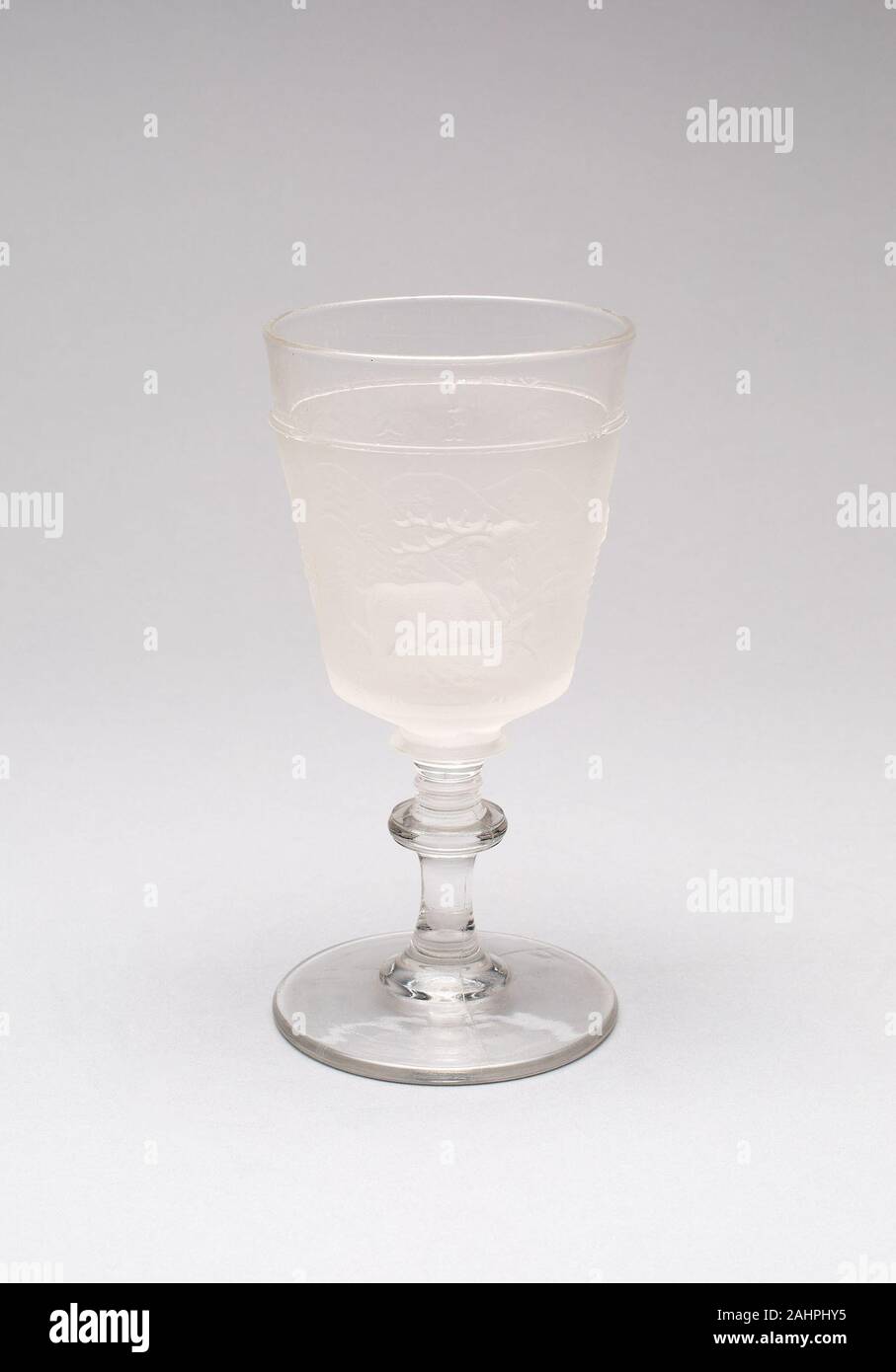 Gillinder and Sons (Manufacturer). Westward Ho!/Pioneer pattern goblet ...