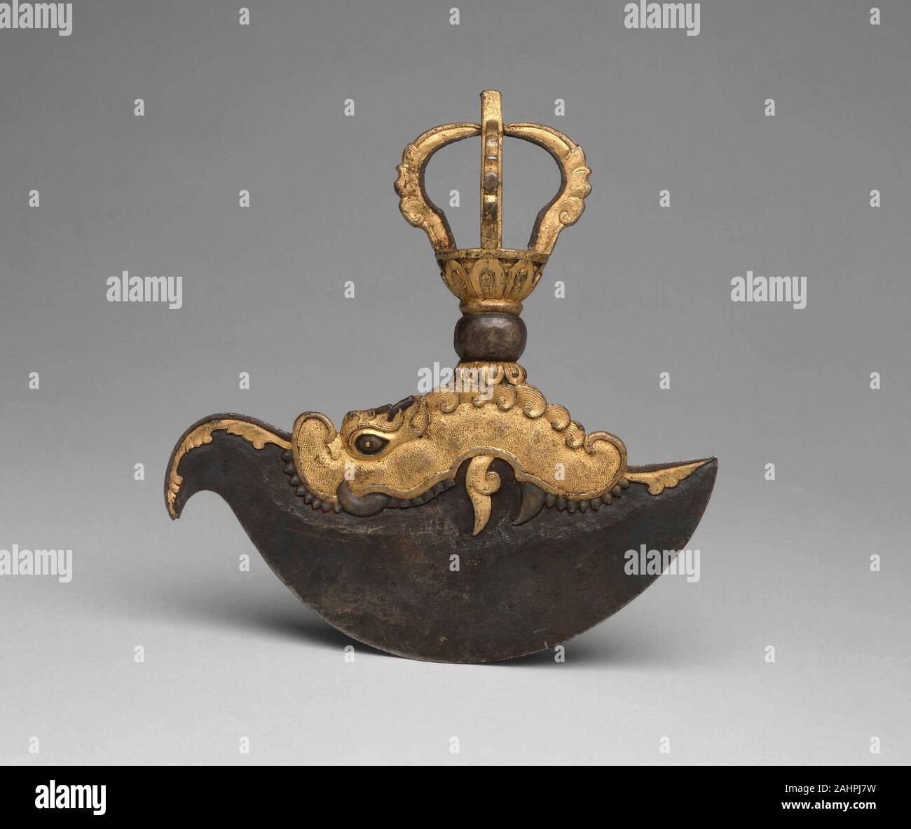 Ritual Flaying Knife (Kartrika). 1601–1800. Tibet. Gilt iron The ...