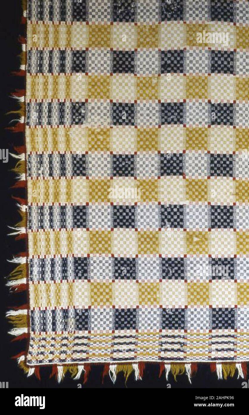 Coverlet. 1820–1839. United States. Linen, cotton and wool, plain weave ...