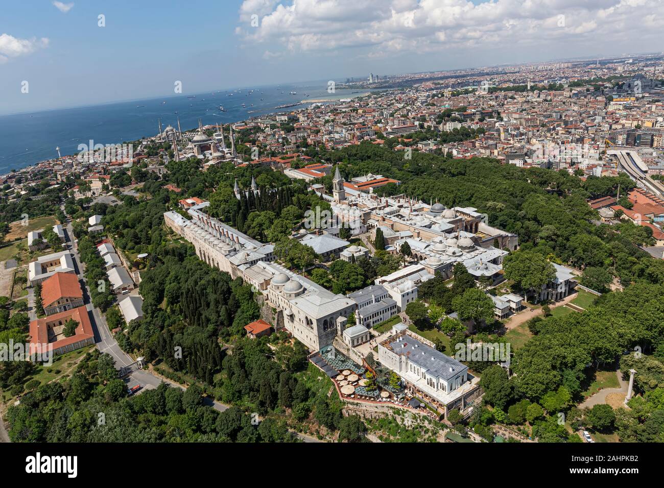 Istanbul, Turkey - June 9, 2013; Istanbul aerial photo, 1500 feet shot ...
