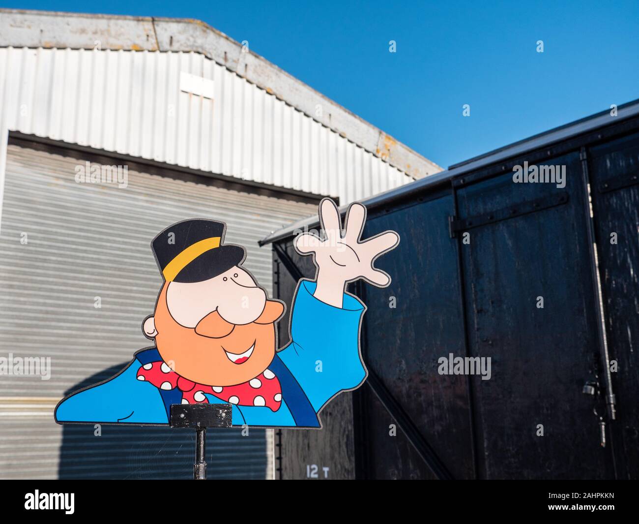 Train engineer waving hi-res stock photography and images - Alamy