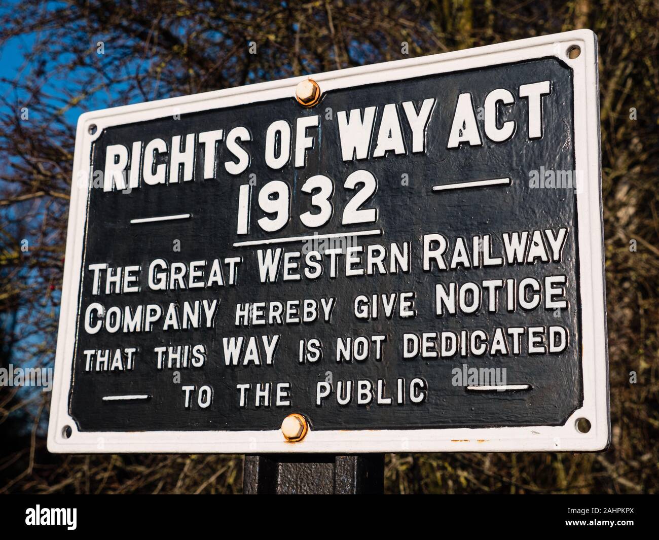 Old great western railway sign hi-res stock photography and images - Alamy