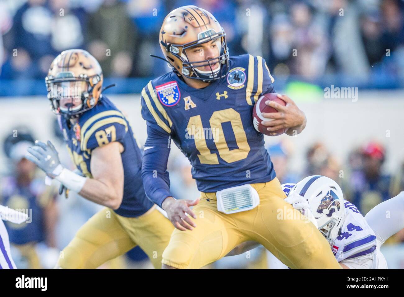 Memphis, Tennessee, USA. 31st Dec, 2019. Navy Midshipmen quarterback ...