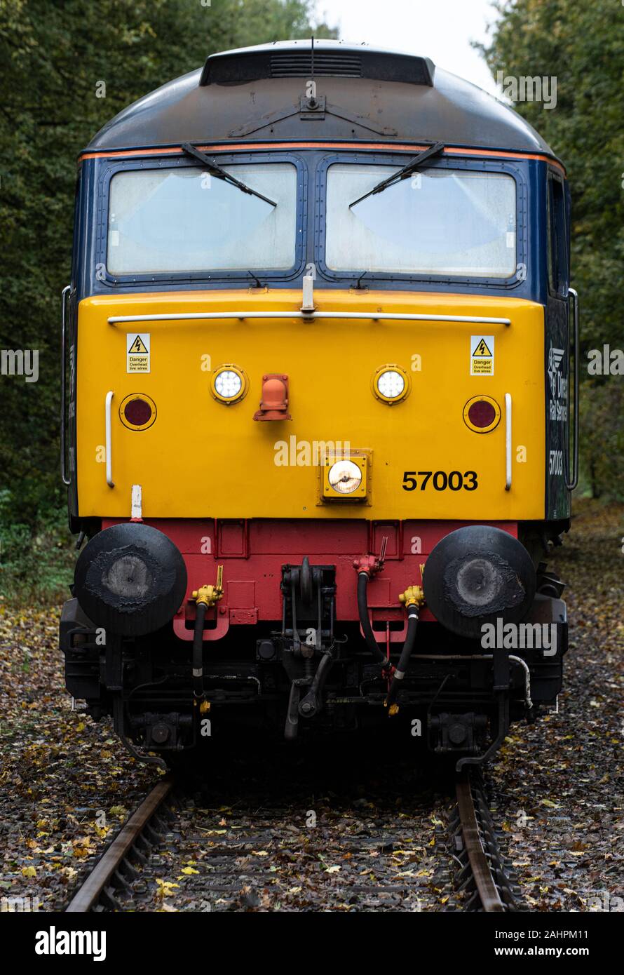 Class 57 engine Stock Photo - Alamy