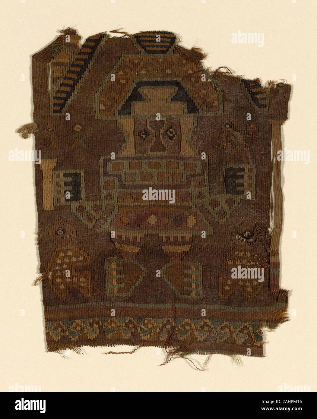 Cotton and wool camelid slit tapestry weave hi-res stock photography ...