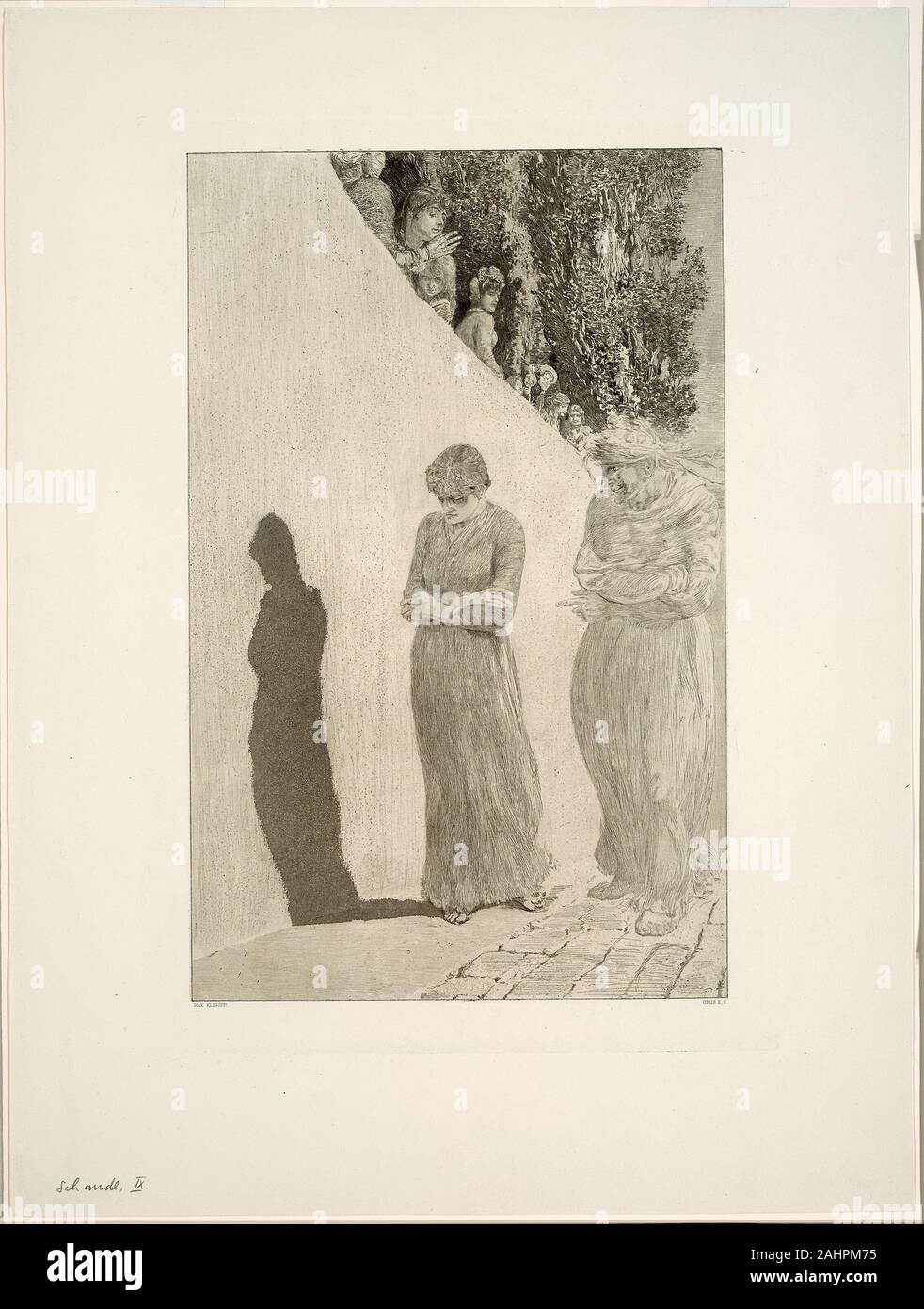 Max Klinger. Shame, plate nine from A Love. 1887. Germany. Etching ...
