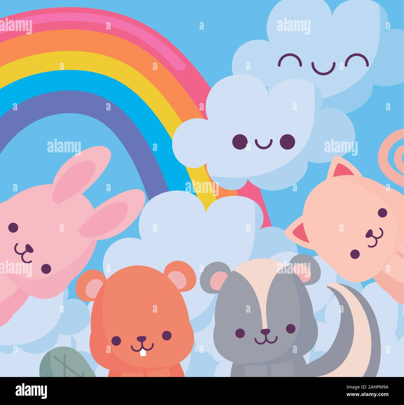 animals cartoons design, Kawaii expression cute character funny and ...