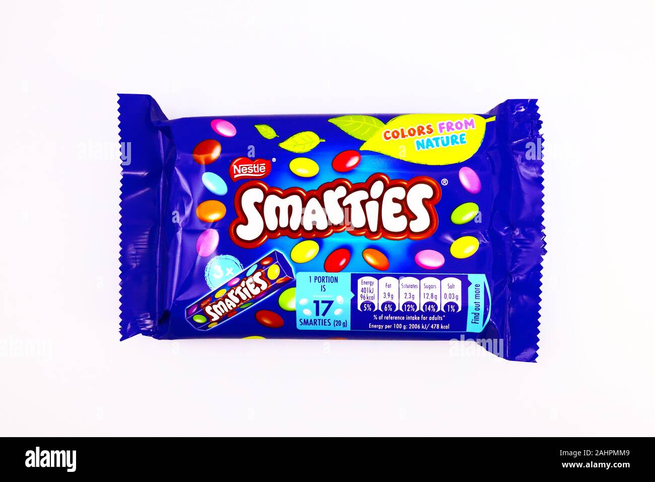 SMARTIES, Coloured Chocolate Confectionery produced by Nestlé Stock ...