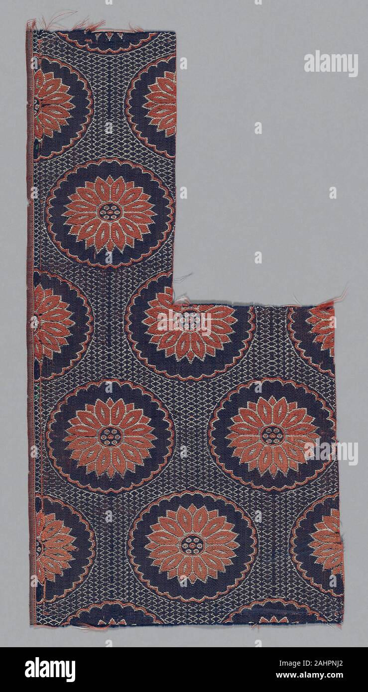 Fragment. 1775–1825. China. Fancy compound satin, silk Stock Photo - Alamy