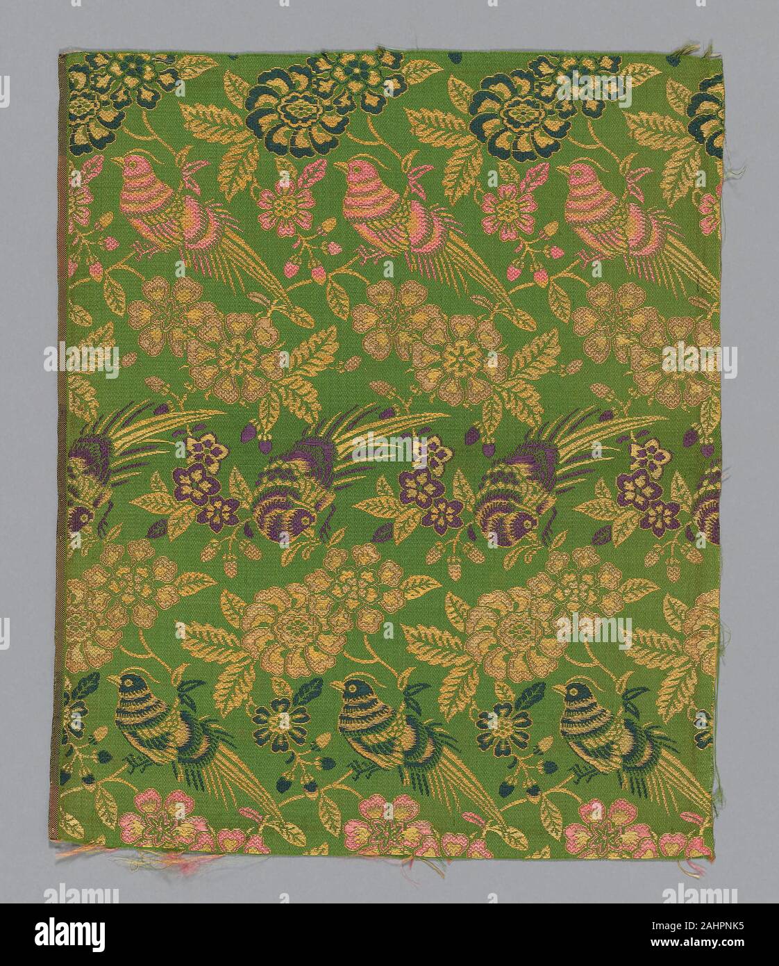 Fragment. 1875–1900. Japan. Fancy compound twill, silk Stock Photo - Alamy