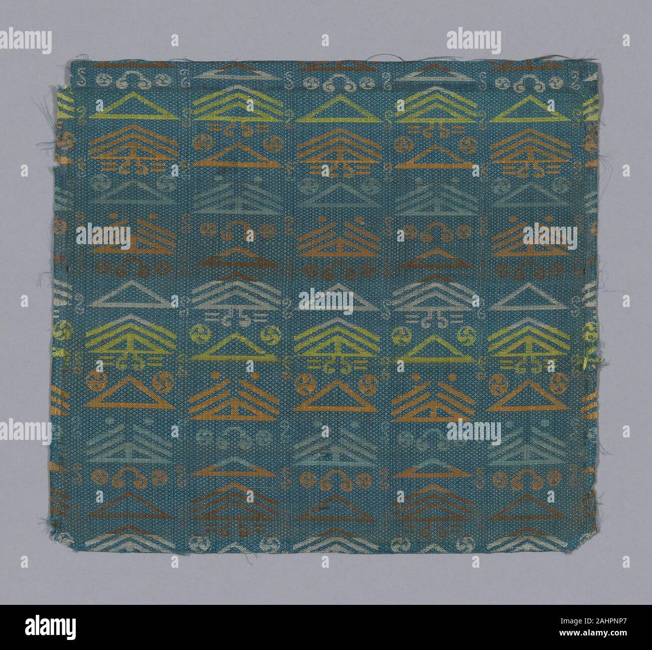 Fragment. 1801–1900. Japan. Fancy compound twill, silk Stock Photo - Alamy