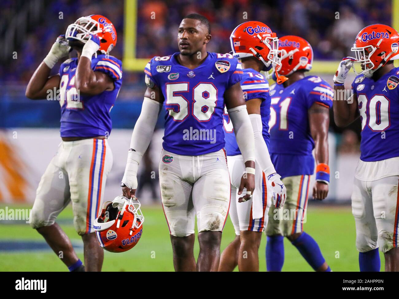 Miami Gardens, Florida, USA. 30th Dec, 2019. Florida Gators linebacker ...