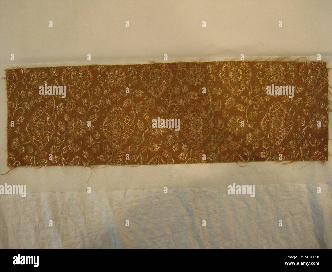 Fragment. 1775–1800. Japan. Fancy compound satin, silk and gilt paper ...