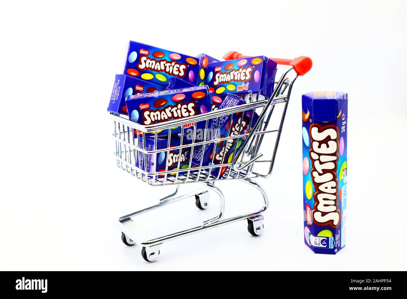 Smarties box hi-res stock photography and images - Alamy