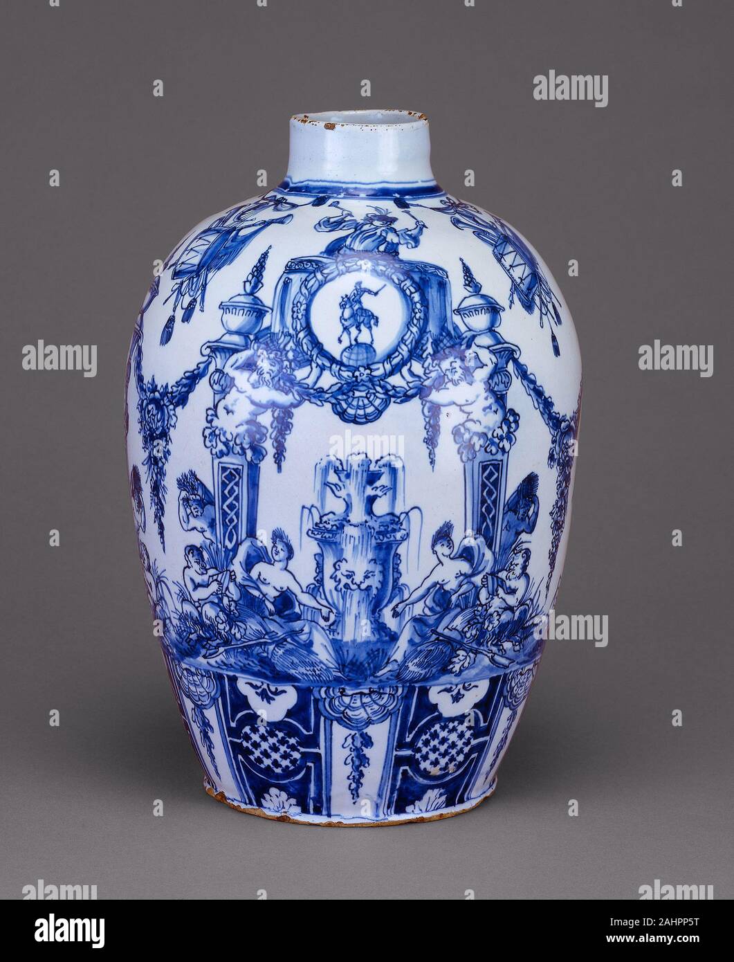 Grieksche A Factory (Maker). Vase. 1685–1695. Delft. Tin-glazed ...