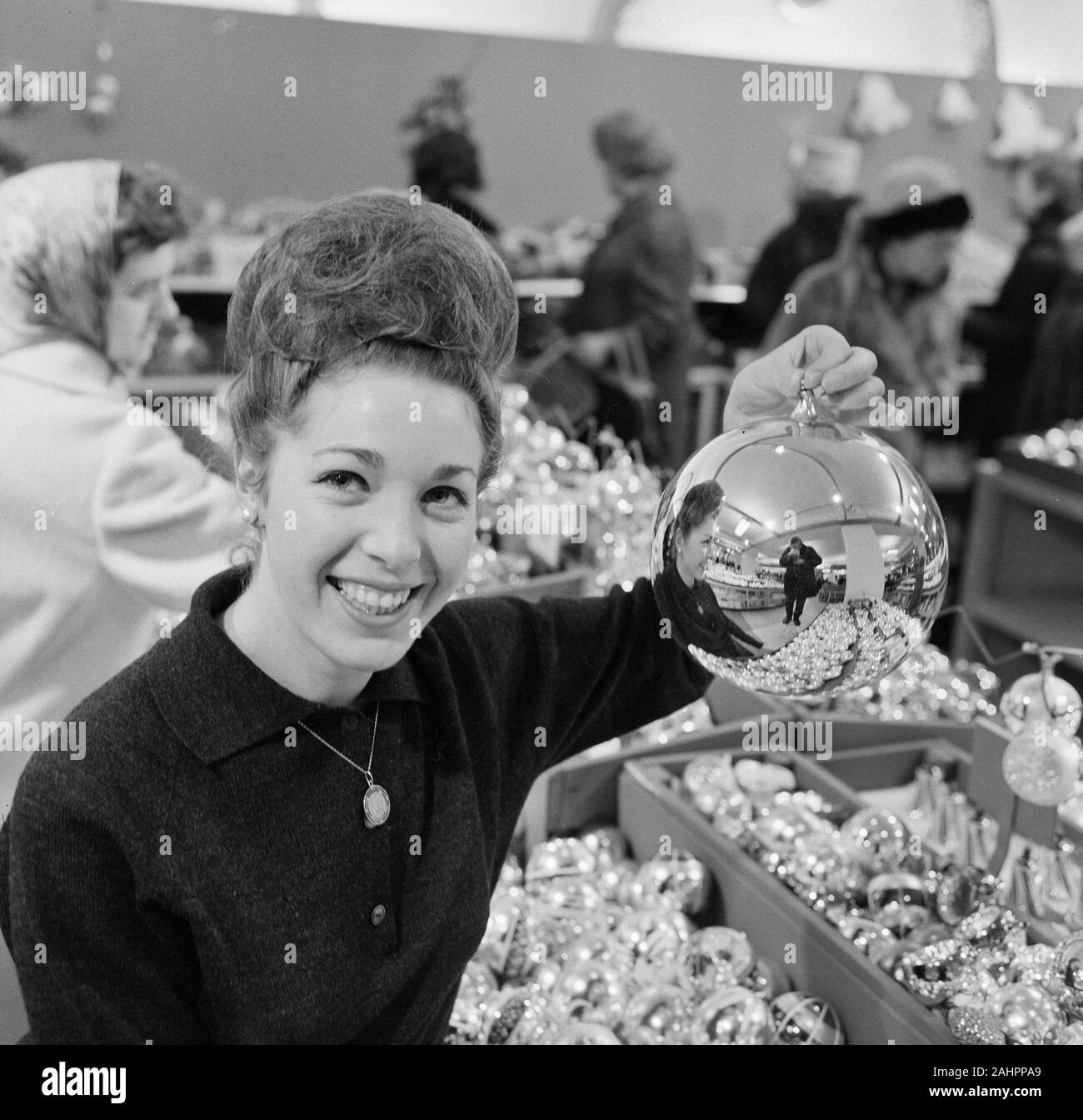 1960s christmas decoration Black and White Stock Photos & Images - Alamy
