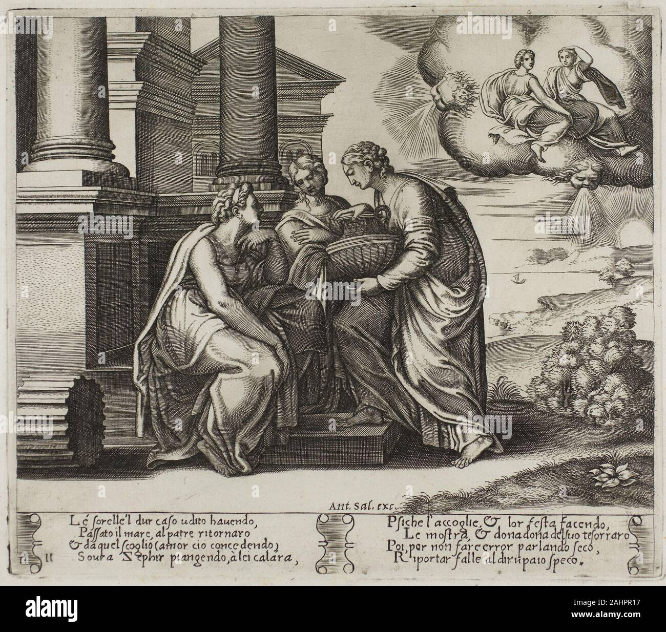 Master of the Die. Psyche Gives Presents to Her Sisters. 1530–1540 ...