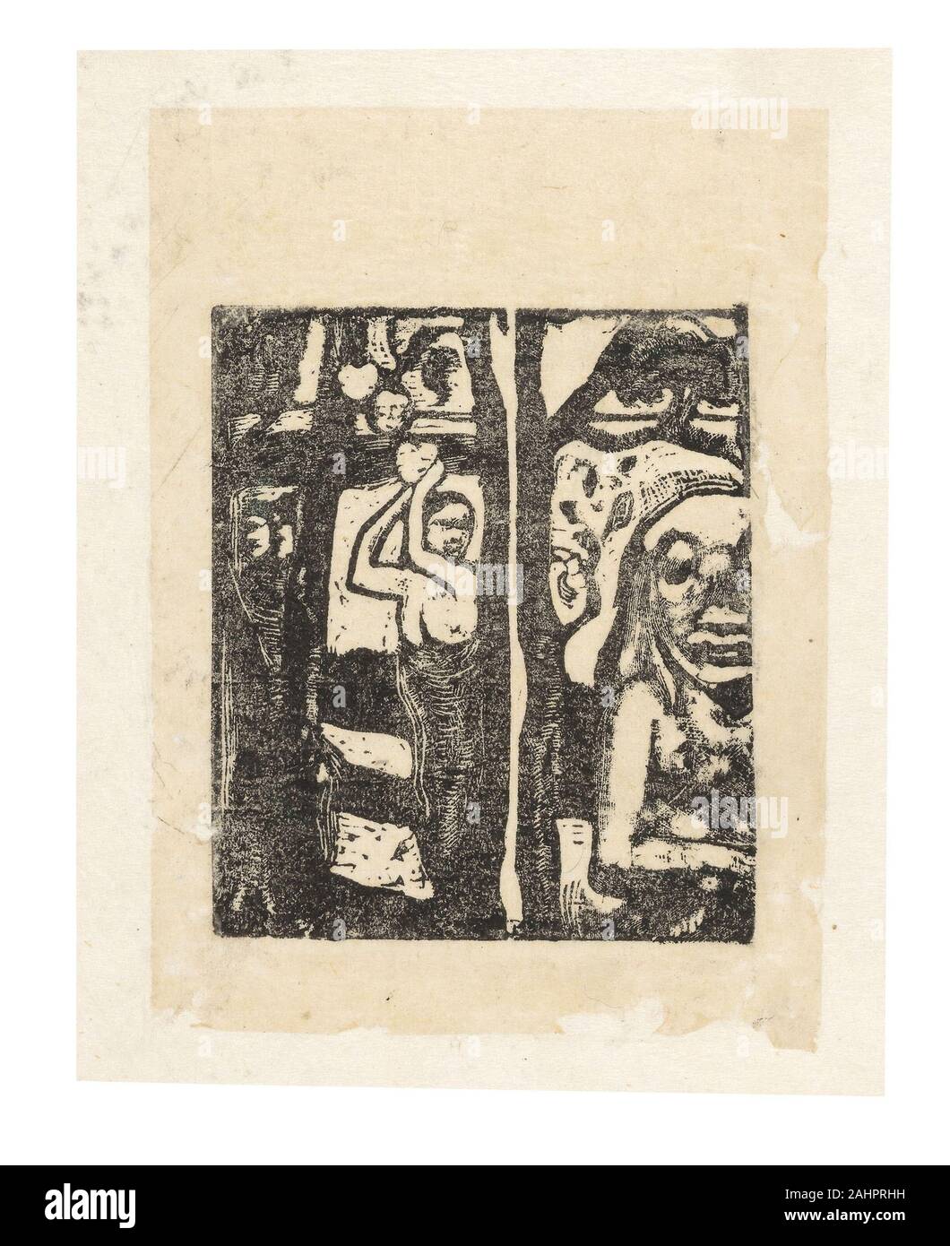 Paul Gauguin. Woman Picking Fruit and Oviri. 1895–1896. France. Wood ...