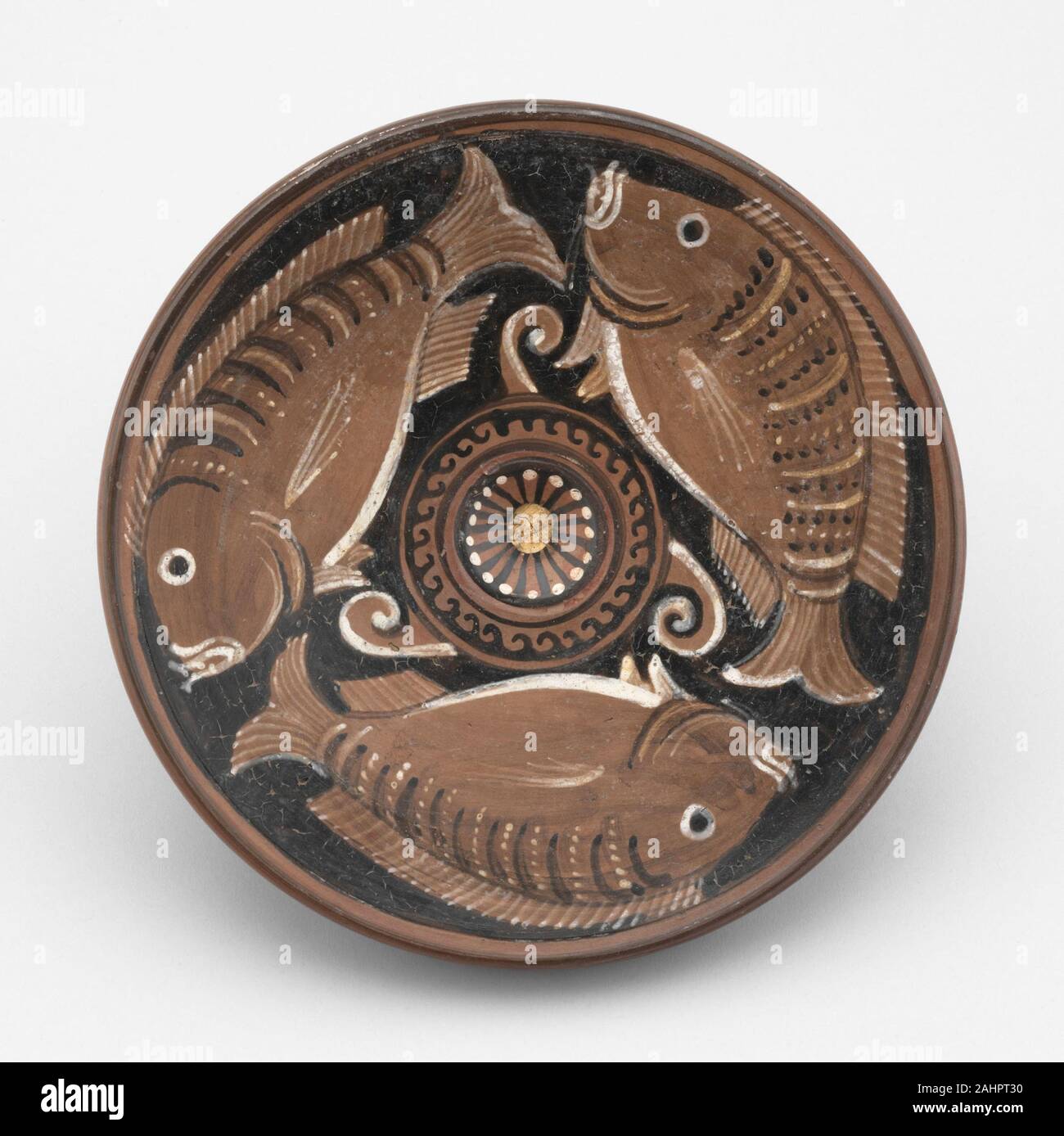 Ancient Greek. Fish Plate. 350 BC–325 BC. Canosa di Puglia. terracotta ...