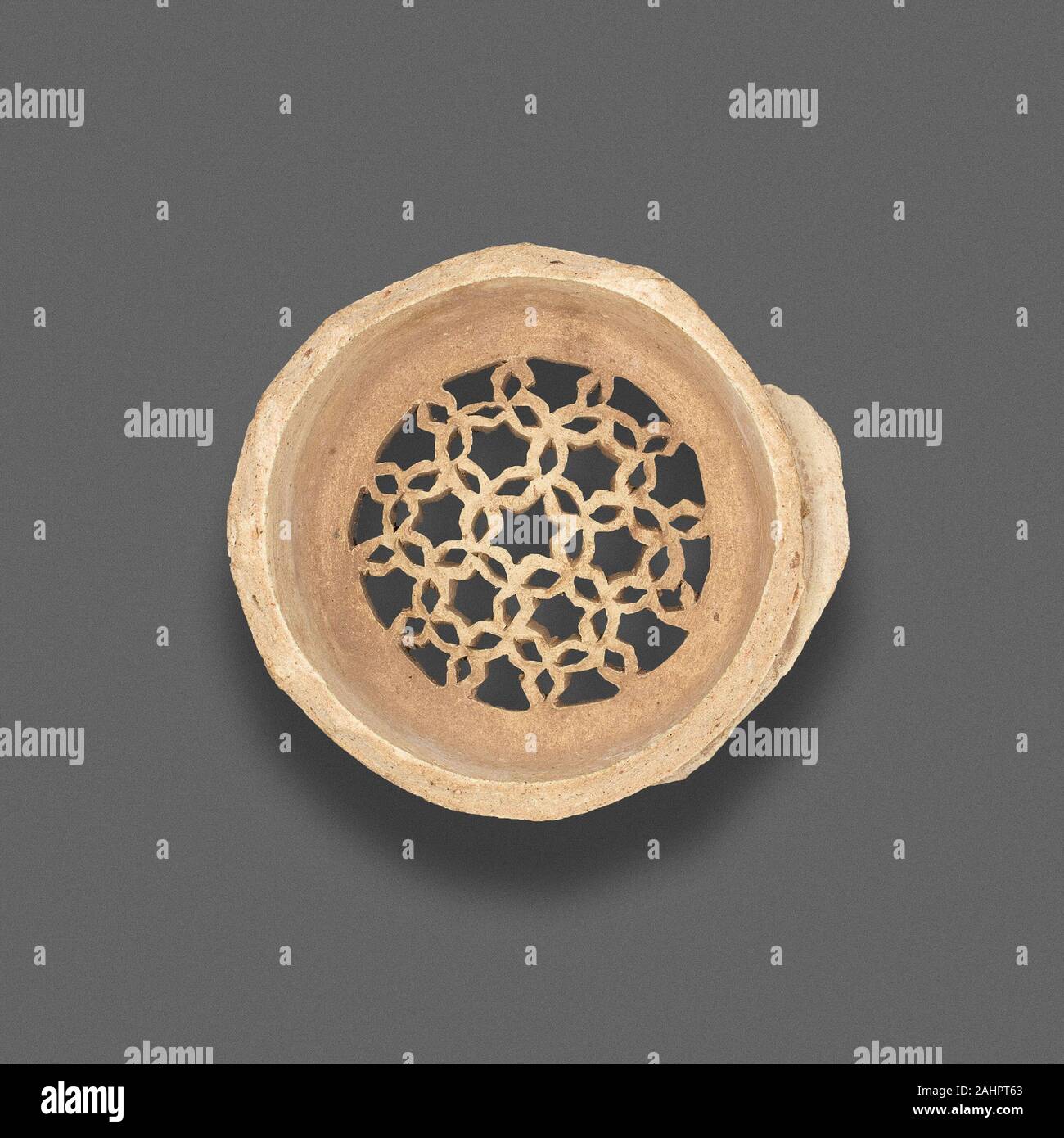 Islamic. Clay filter with geometric design. 1000–1200. Masr al-`Atiqah ...