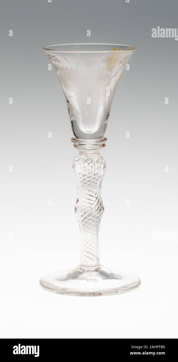 Wine Glass. 1745–1755. England. Glass Stock Photo - Alamy