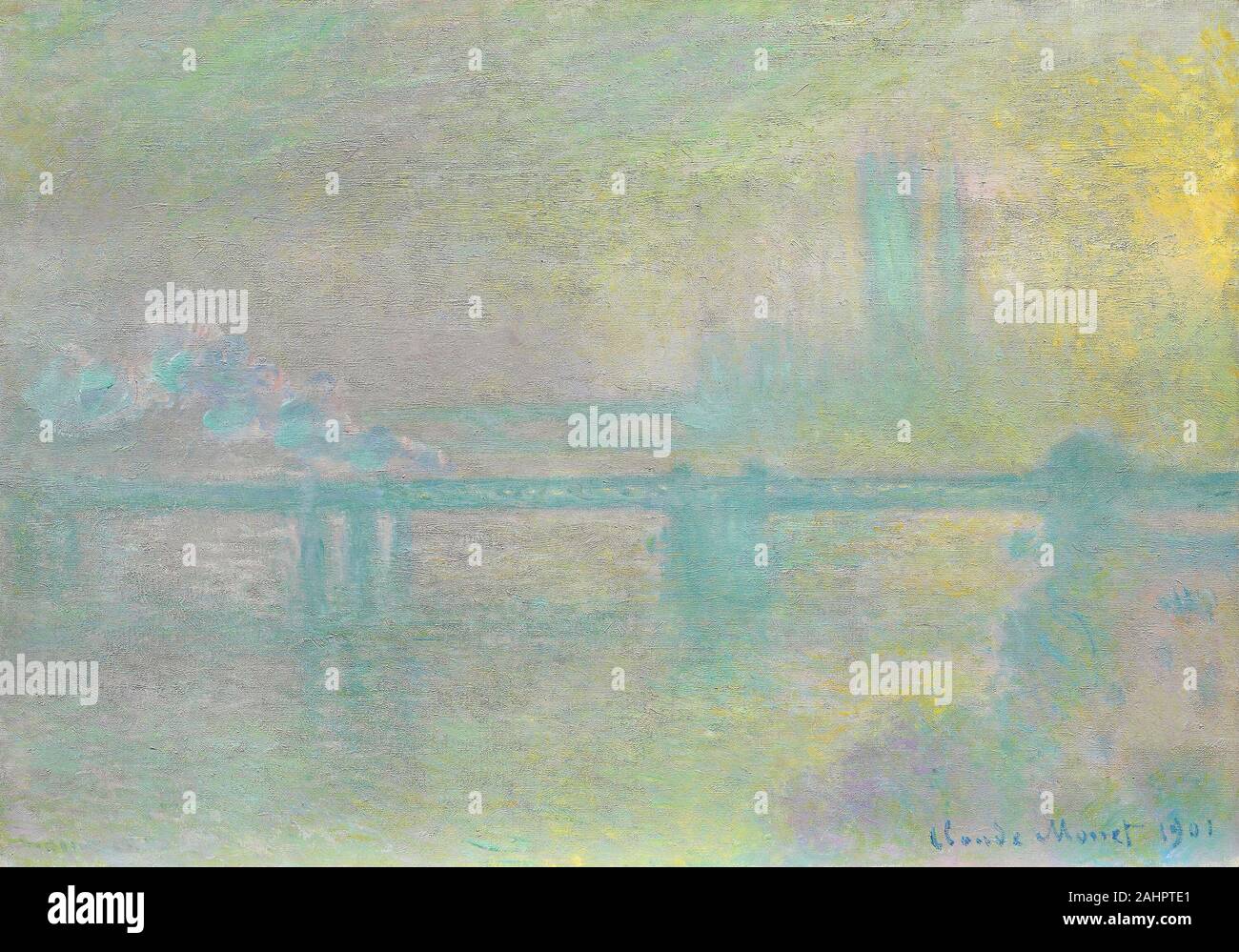 Claude Monet. Charing Cross Bridge, London. 1901. France. Oil on canvas ...