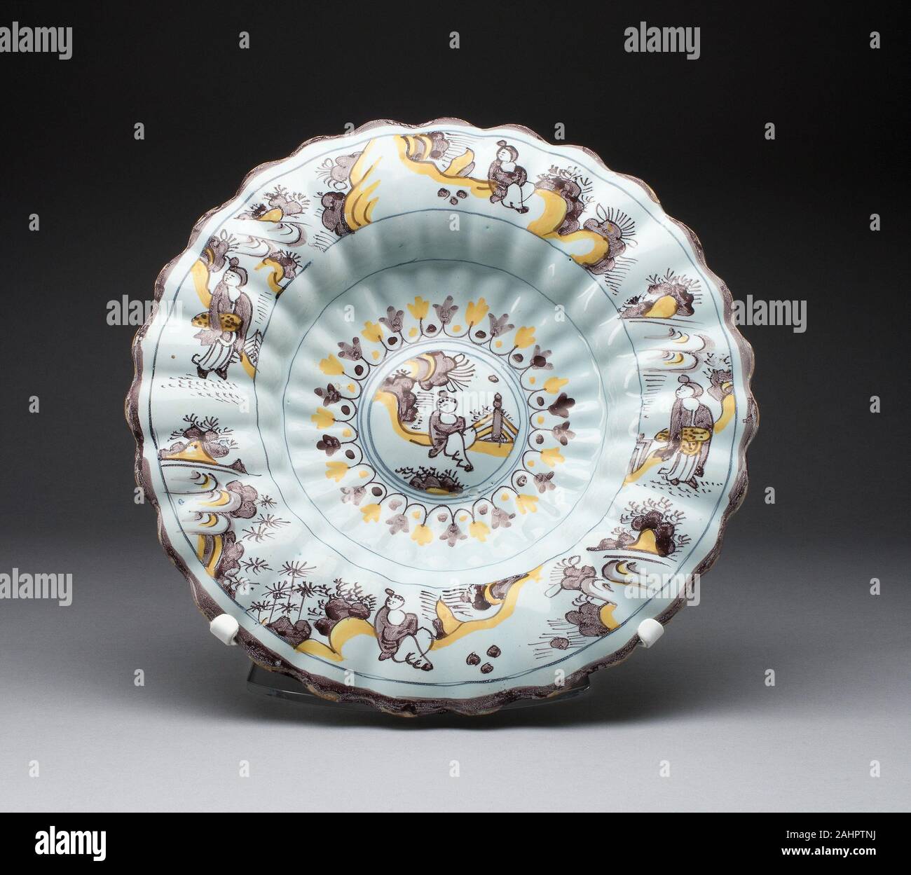 Plate. 1695–1705. Frankfurt am Main. Tin-glazed earthenware (faience ...