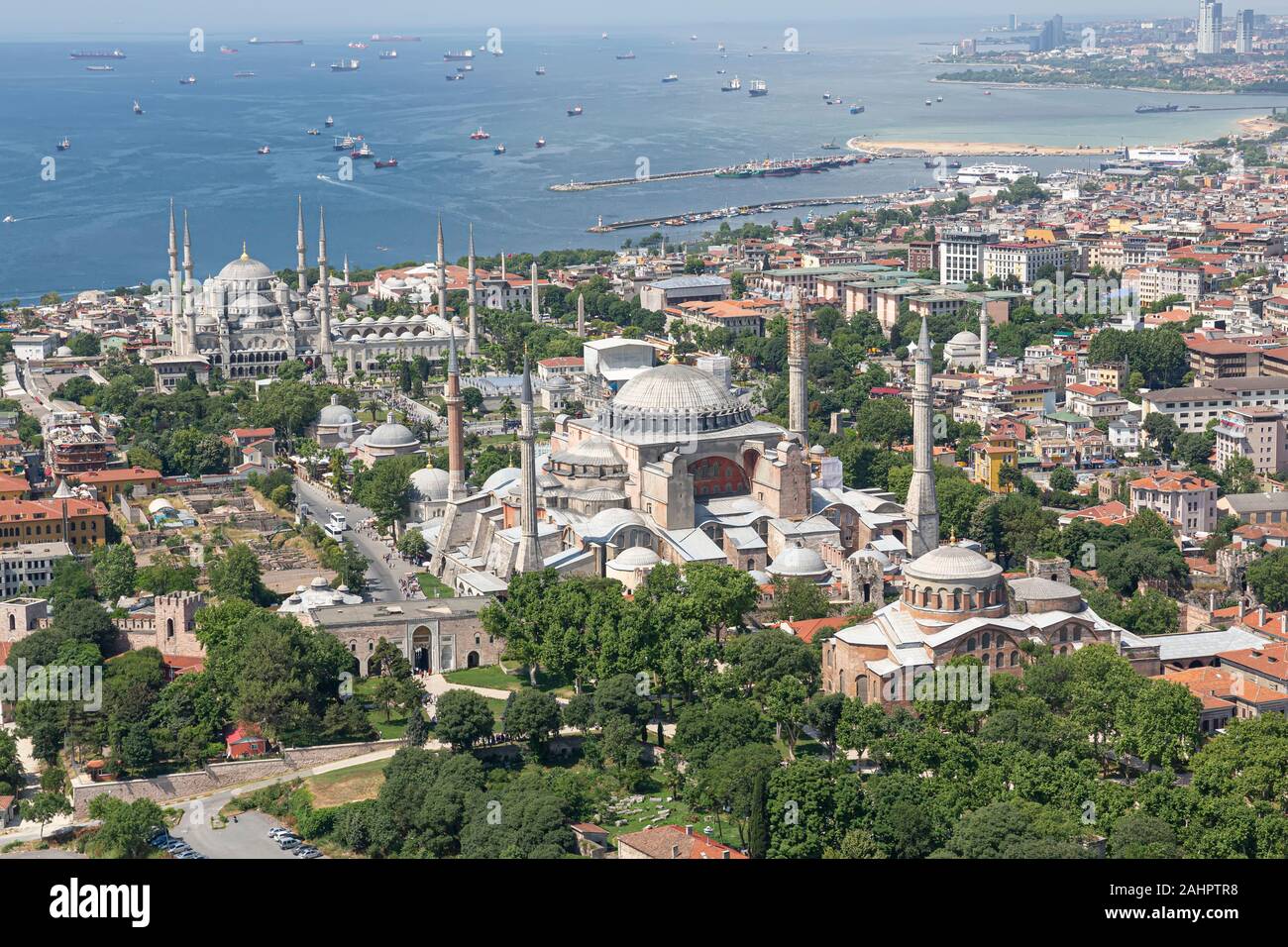 Blue Mosque Istanbul Aerial