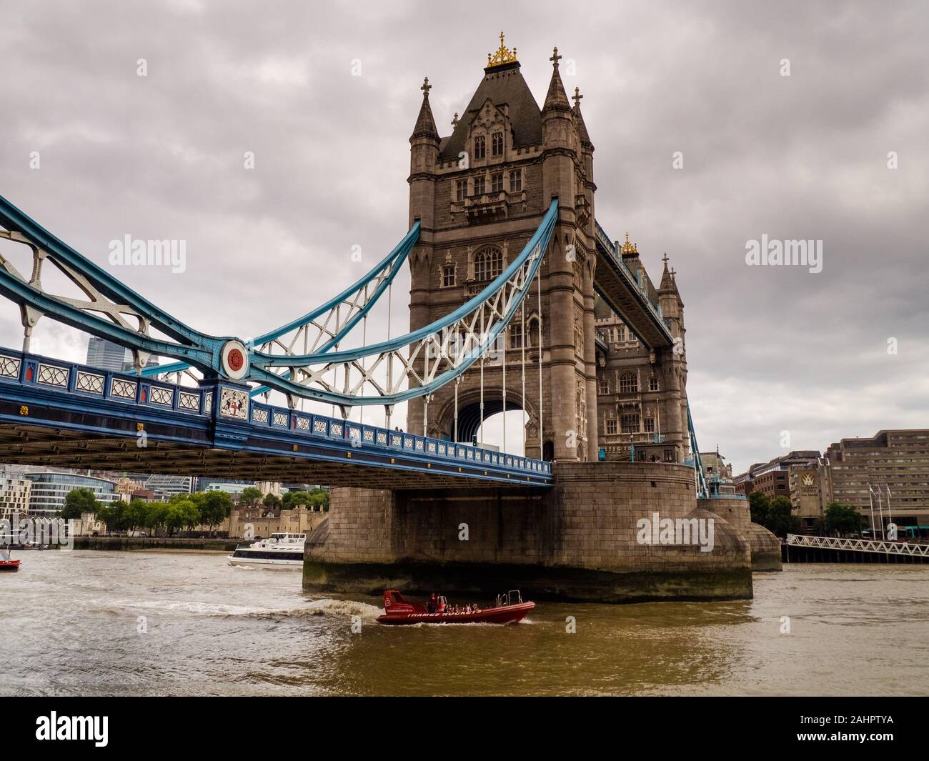 Tower bridge over the Thames, London, UK Stock Photo - Alamy