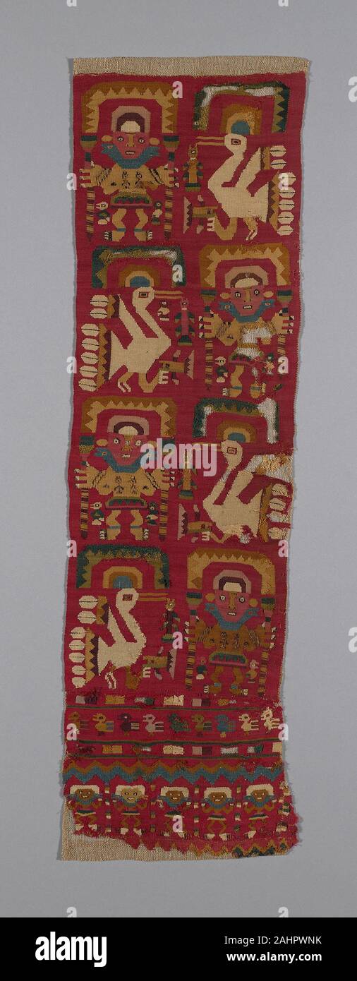 Lambayeque. Strip. 1000–1476. Peru. Cotton and wool (camelid), slit ...