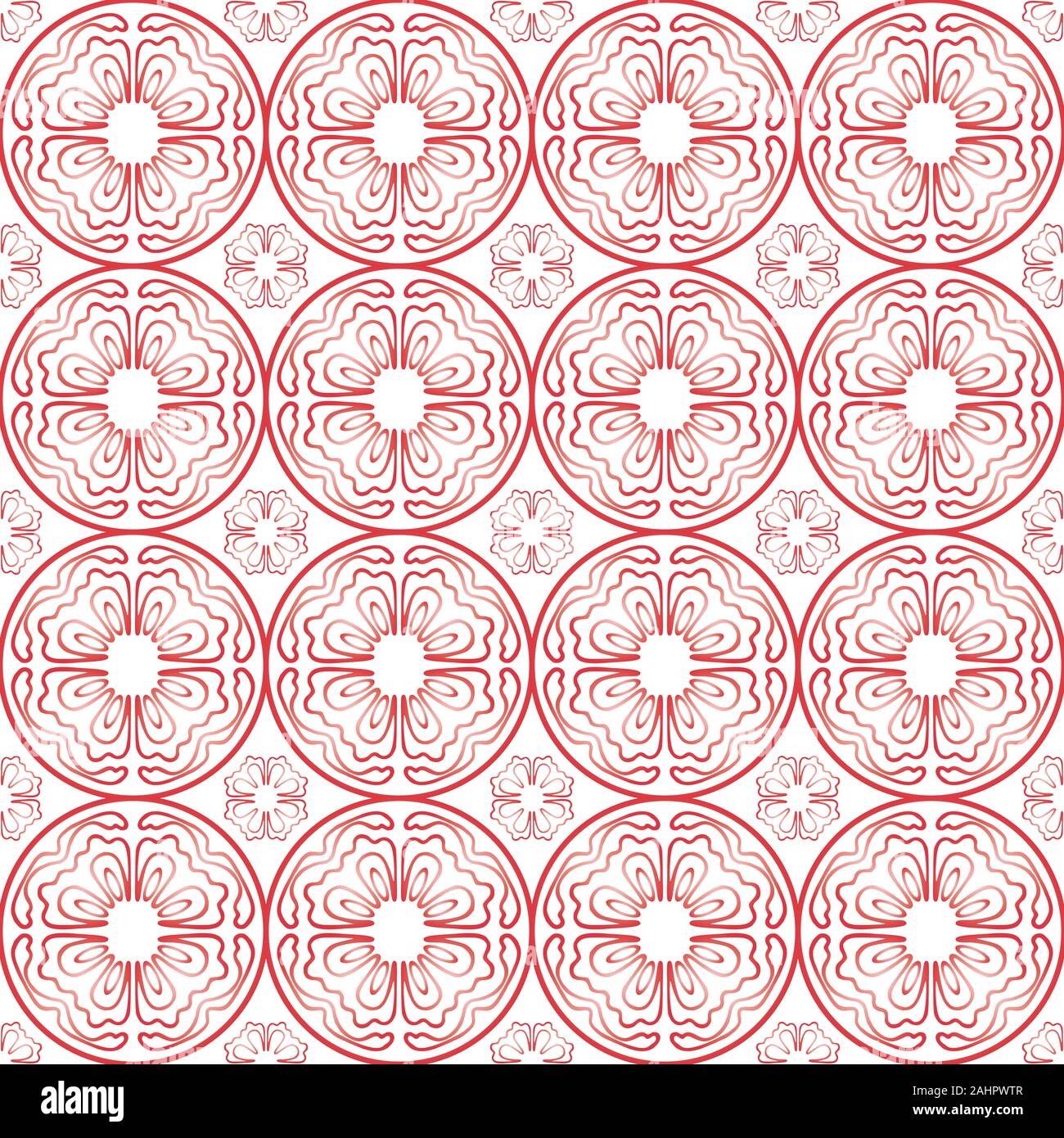 Wavy line within a circle pattern seamless repeat background Stock ...