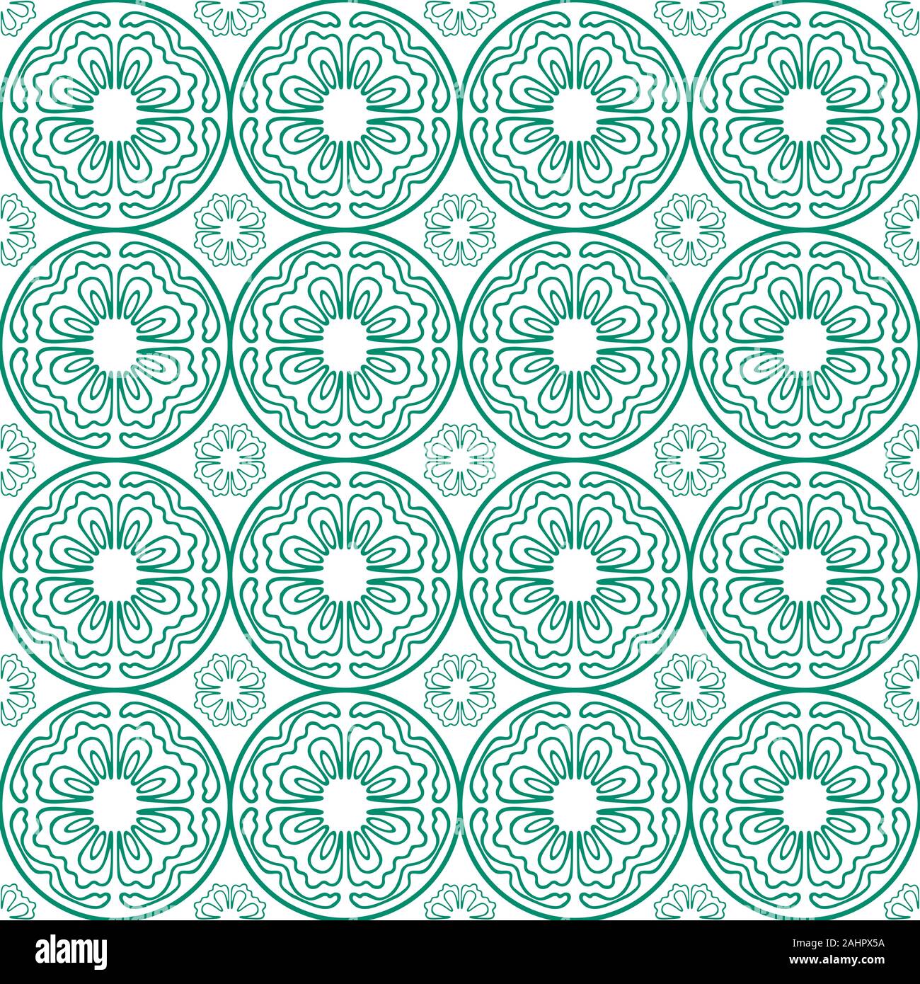 Wavy line within a circle pattern seamless repeat background Stock ...