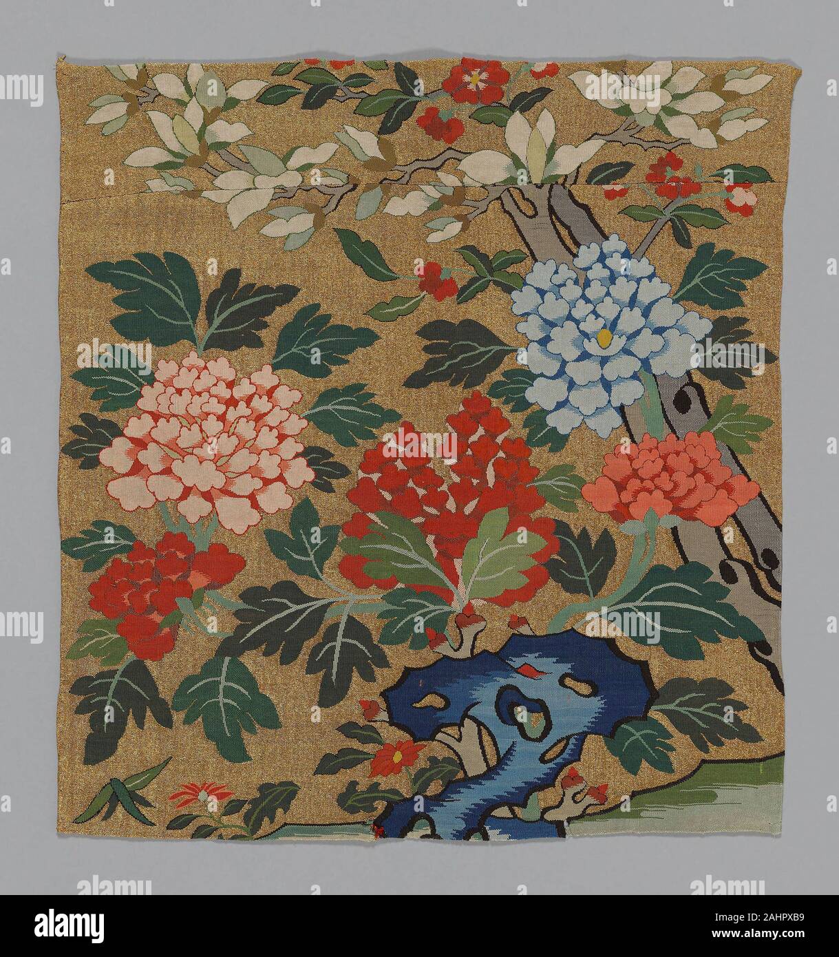 Fragment (From a Chair Panel (K’assu). 1654–1772. China. Silk, gold ...