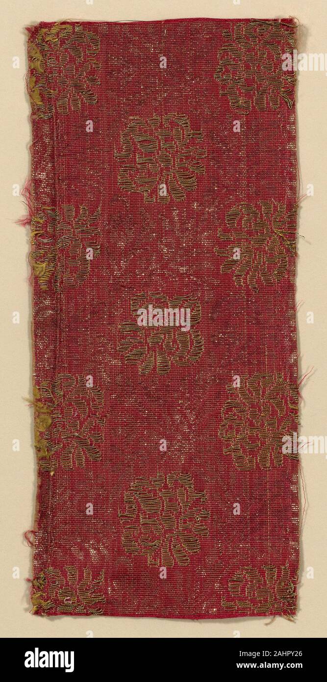 Fragment. 1601–1700. Italy. Silk, plain compound cloth; brocaded Stock ...