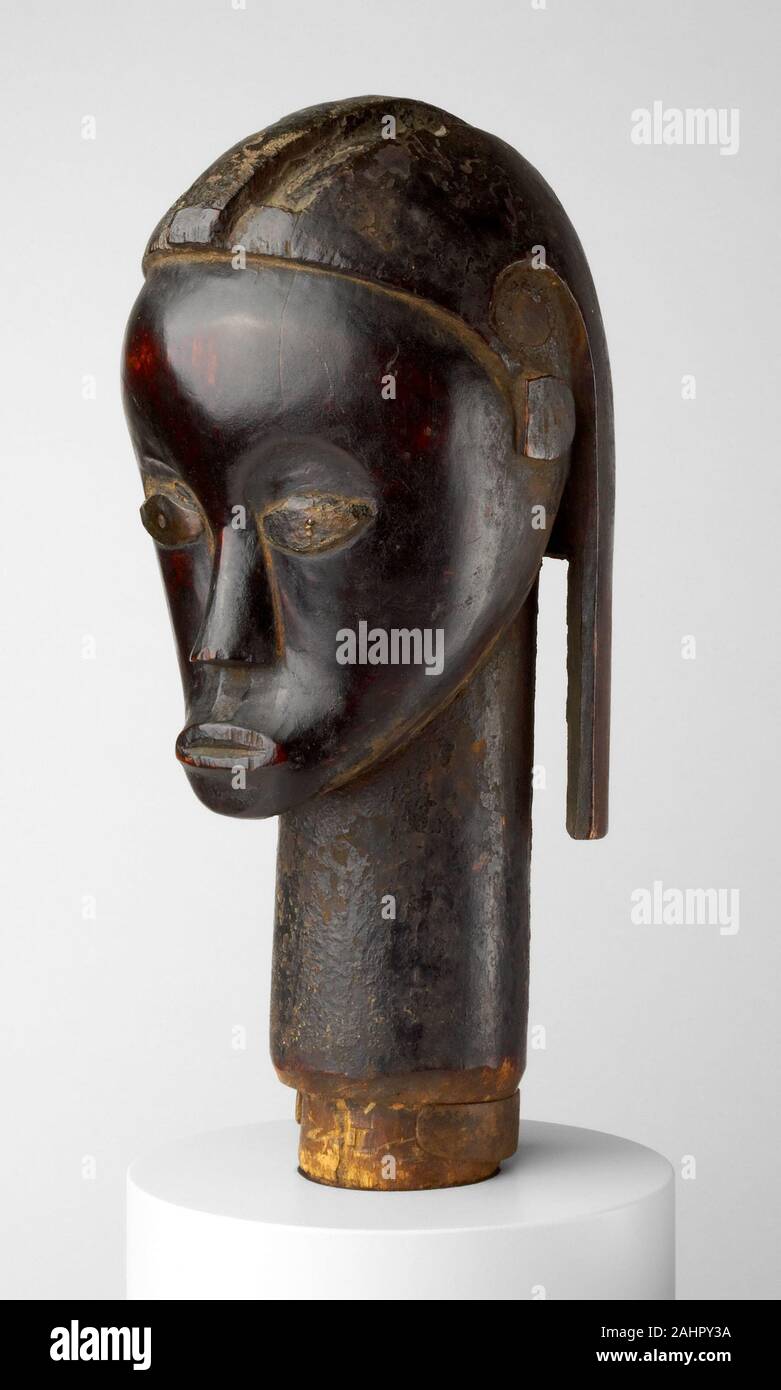 Fang. Head. 1850–1899. Gabon. Wood and copper The neck of this head was ...