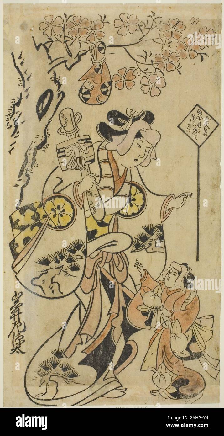 Torii Kiyonobu I. The Actor Iwai Sagenta I. 1696–1706. Japan. Hand ...